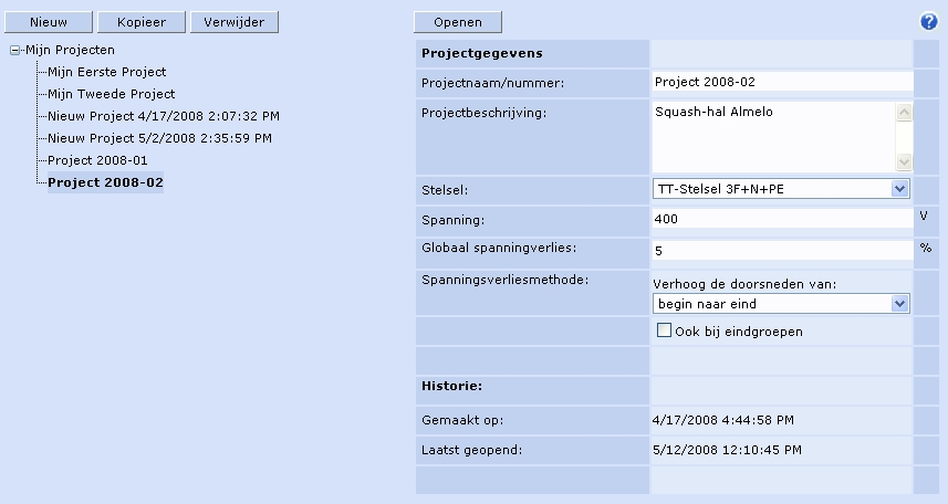 CoreView Netberekeningen